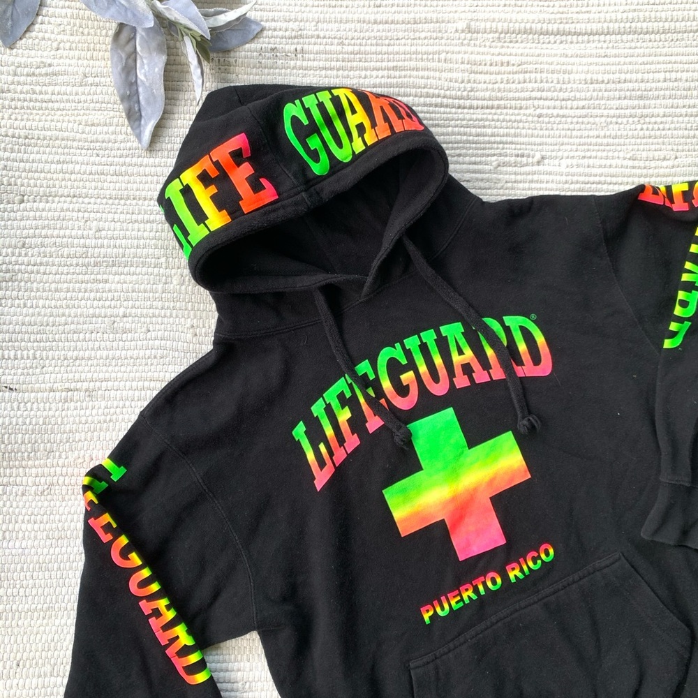 Lifeguard Puerto Rico Black Hoodie H-006 - Gem